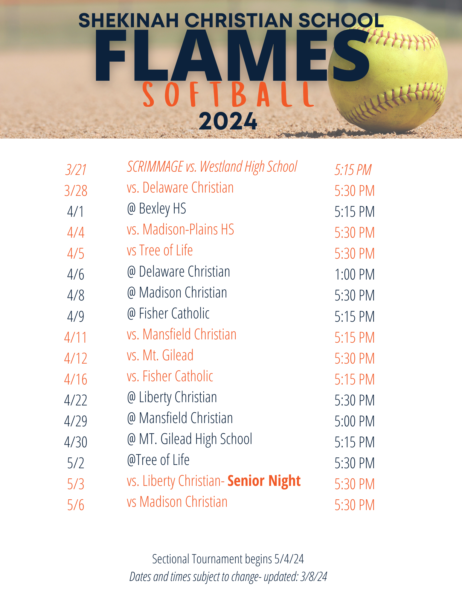 Softball - Shekinah Christian School